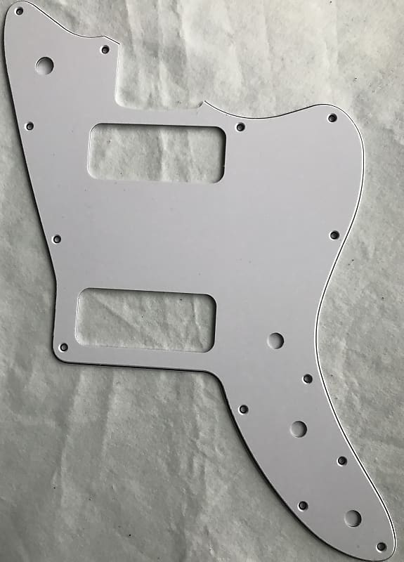 Custom For Fano Standard JM6 P90 Guitar Pickguard,3 Ply White | Reverb