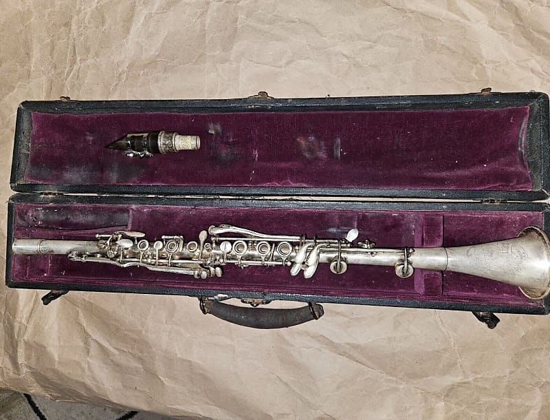 Cavalier American Silver-Plated Metal Clarinet, USA, Very | Reverb