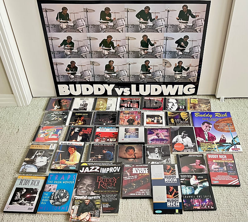 Buddy Rich Rare Collection! Buddy vs Ludwig Poster | Reverb