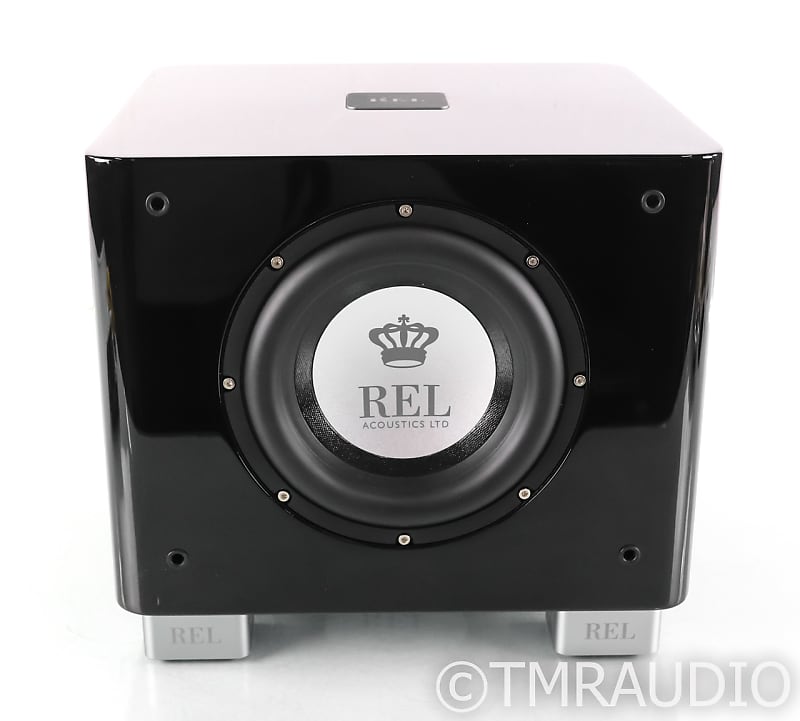REL T/7x 8" Powered Subwoofer; Gloss Black; T7x (Open Box) | Reverb