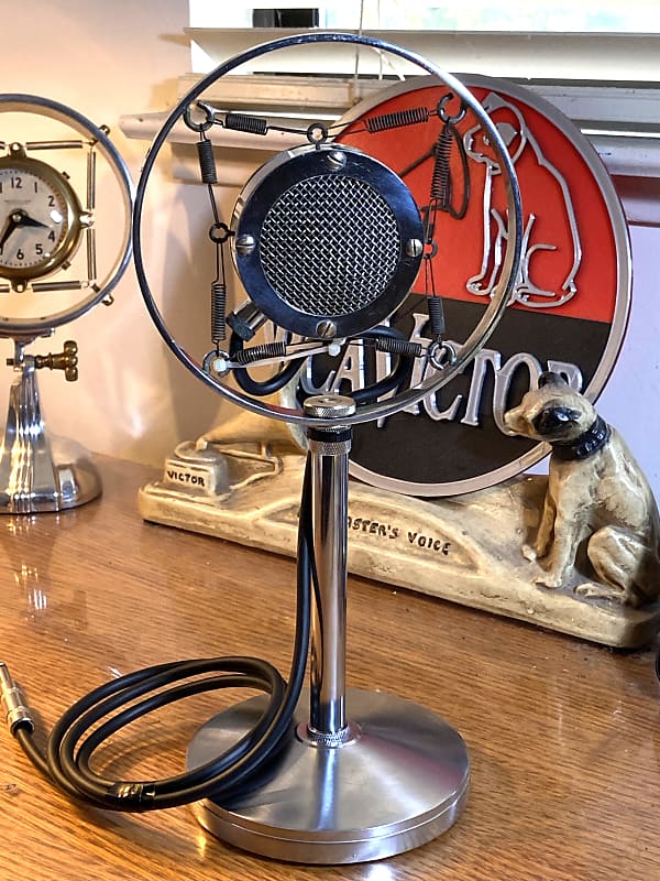Vintage 1930's ASTATIC D104 Ring Spring Mounted Microphone, | Reverb