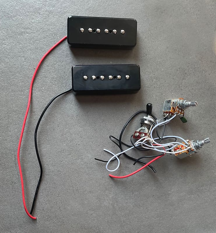 Squier Paranormal Strat-O-Sonic P90 pickups and wiring | Reverb