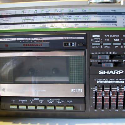 SHARP GF-7600 boombox (Say Anything Movie) | Reverb