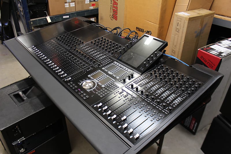 Avid S6 M40 24 Faders/5 Knobs w/ Producer Desk and Avid Leg | Reverb