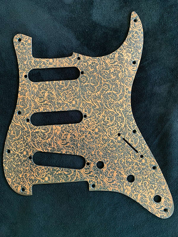 Fender Stratocaster 11-Hole Pickguard made of solid copper | Reverb