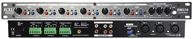 Rolls RM316 - Three Zone Mixer | Reverb