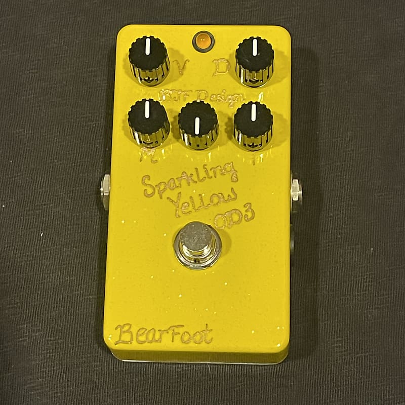 Bearfoot FX Sparkling Yellow OD3 2010s - Yellow Sparkle | Reverb