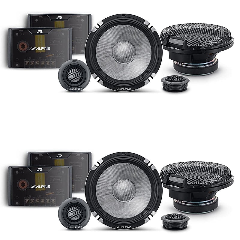 2 Pair Alpine R-Series R2-S652 6.5" 300 Watts Component Car | Reverb