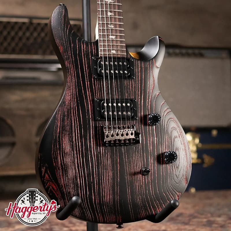 PRS SE Sandblasted CE 24 LTD - Sandblasted Red with Gig Bag | Reverb