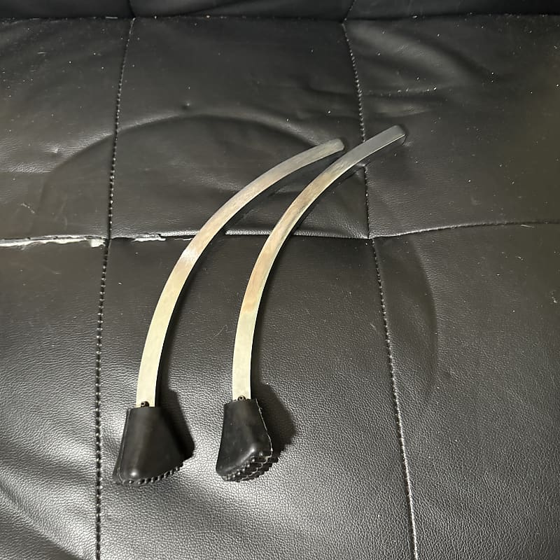 Original 1/2” Heavy Duty Ludwig Bass Drum Spurs 70’s - Chrome | Reverb