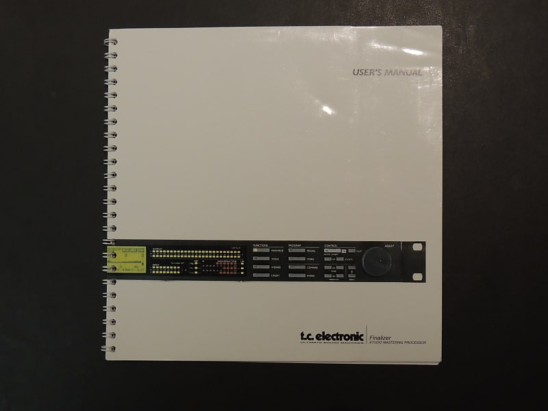T.C. Electronic Finalizer User's Manual [Three Wave Music] | Reverb