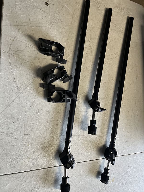 Roland set of 3 ball joint cymbal stand w rack mounts, with | Reverb