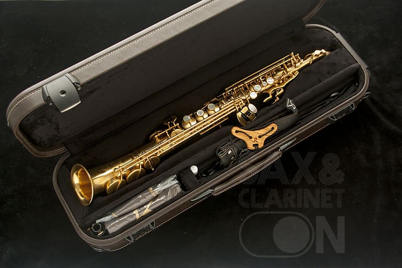 GOLD plated soprano saxophone SAXELLO by Rampone & Cazzani | Reverb