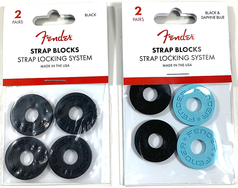 Fender Strap Blocks Strap Lock System Set of 8 Easy | Reverb UK
