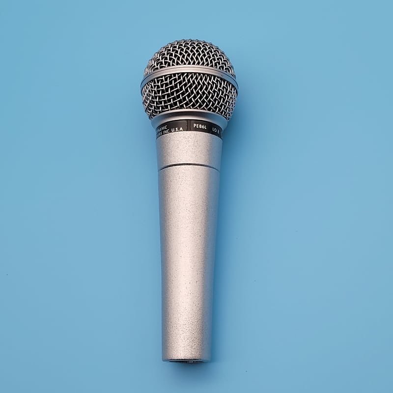 Vintage 1980s Shure PE86L Dynamic Microphone *Metallic | Reverb