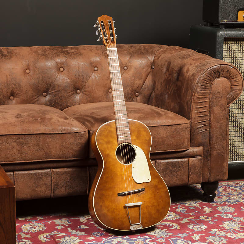 Hofner Model 522 Acoustic parlor guitar Reddish Brown | Reverb