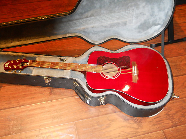 1996 Guild D25 Cherry With OHSC | Reverb