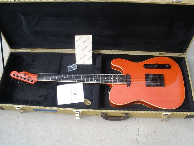 1987 Chandler USA Telecaster - Gretsch Orange with Body | Reverb