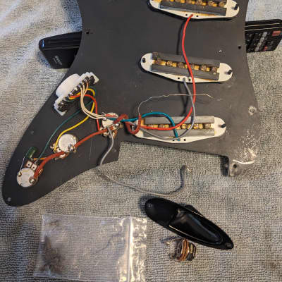 Kramer Striker 300st Pickguard 80's - 3 ply black | Reverb