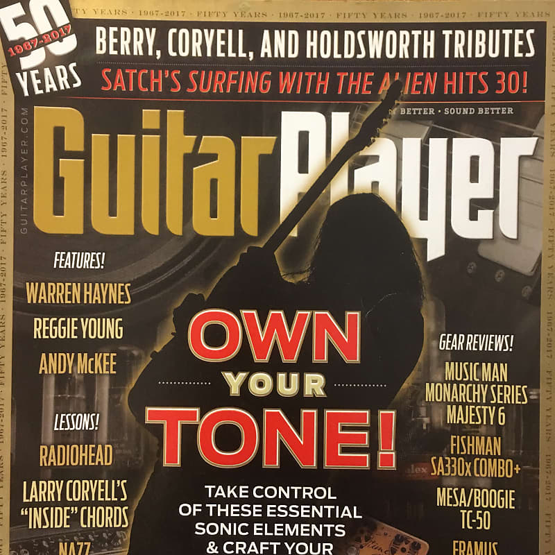 Guitar Player July 2017 Warren Haynes, Reggie Young, Andy | Reverb