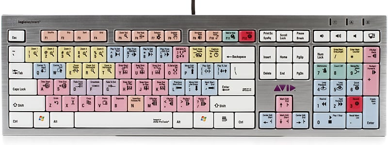 LogicKeyboard Slim Line Keyboard for Avid Pro Tools - PC | Reverb