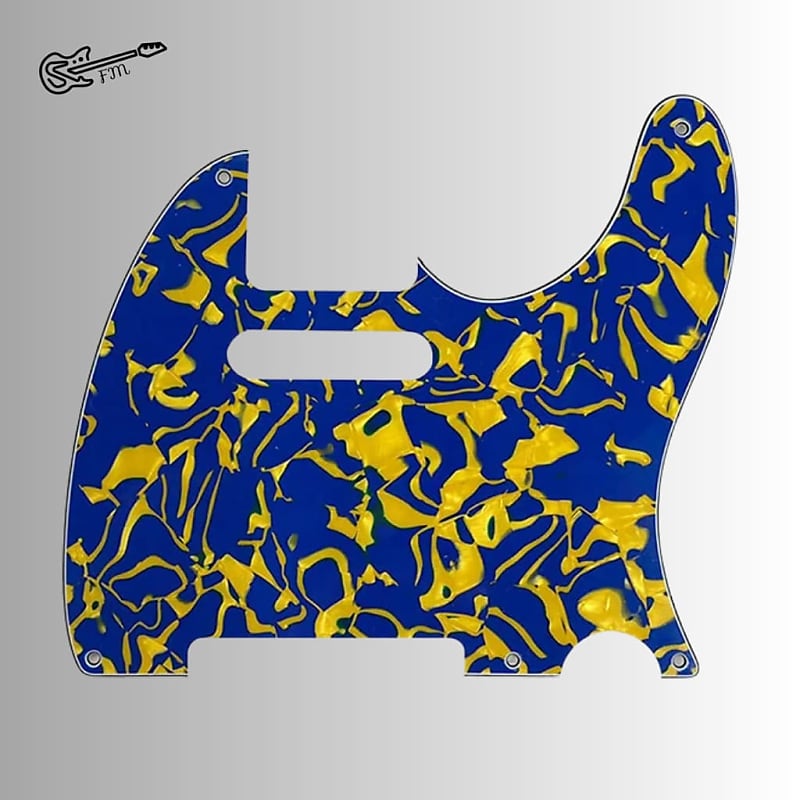 Blue Pearl Shell Telecaster Pickguard-Blue Pearl Shell | Reverb