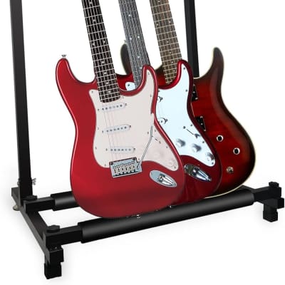Multiple Guitar Stand 5 Holders Wooden Guitar Stands Floor | Reverb