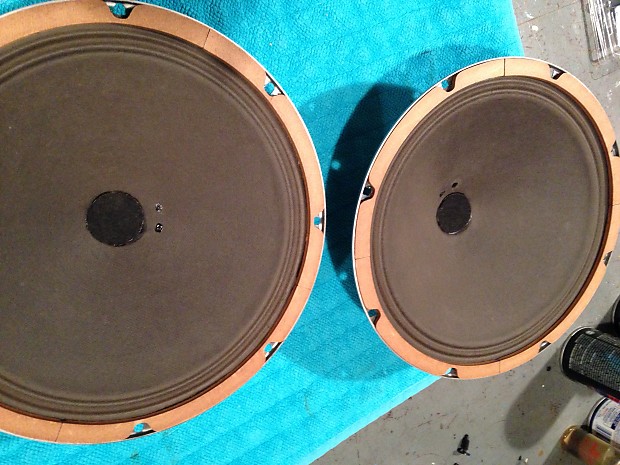 ROLA Pair of 10" straight-cone speakers 1958 Black & Silver | Reverb