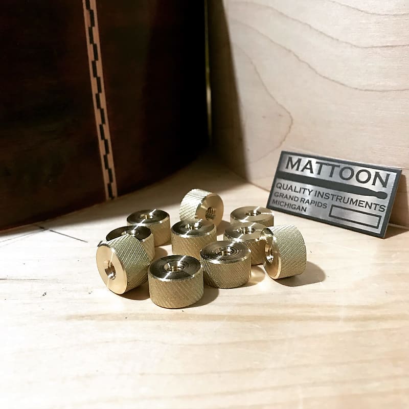 Mattoon solid brass LUG LOCKS for your snare drum | Reverb
