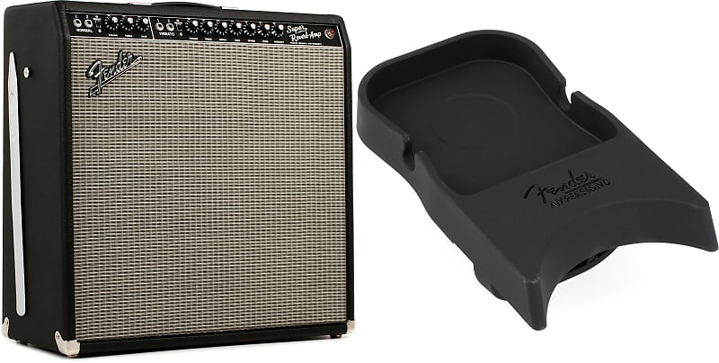 Fender '65 Super Reverb 4x10" 45-watt Tube Combo Amp Bundle | Reverb