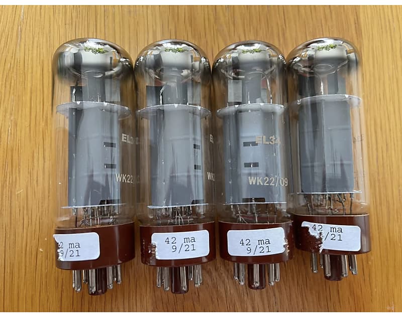 Matched Quad Shuguang (Ruby Tubes) EL34 Power Valves free | Reverb