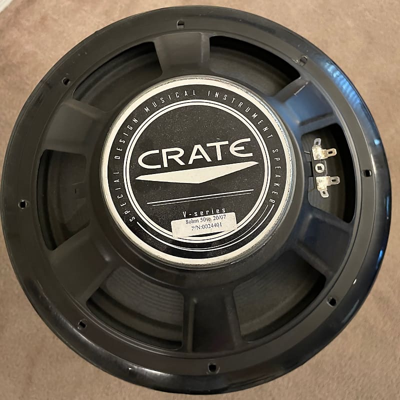 Crate V50w 8ohm 12” speaker 2007 Black | Reverb