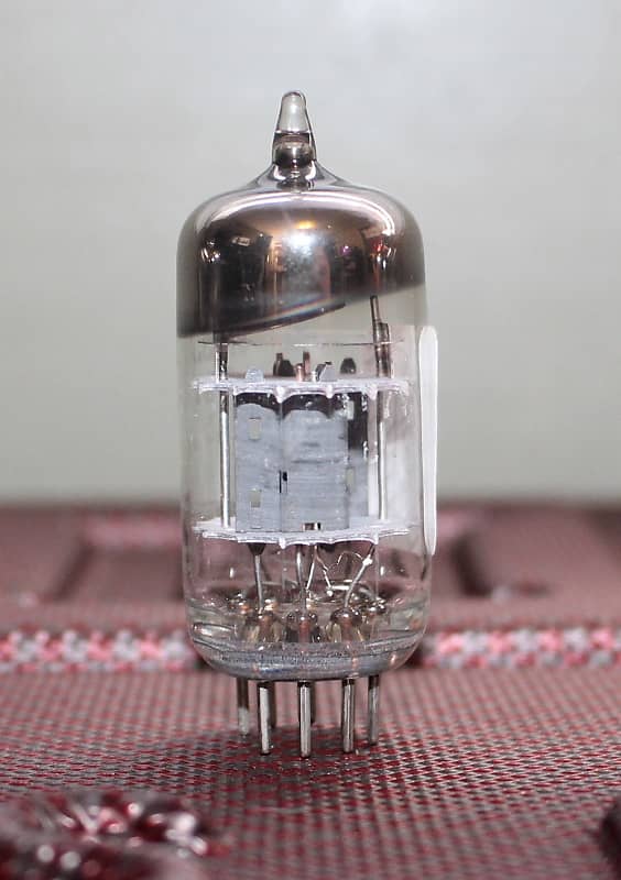 GE JG (JAN) 12AT7 WA 6201 E81CC PERFECT BALANCE GREY PLATE 3 | Reverb