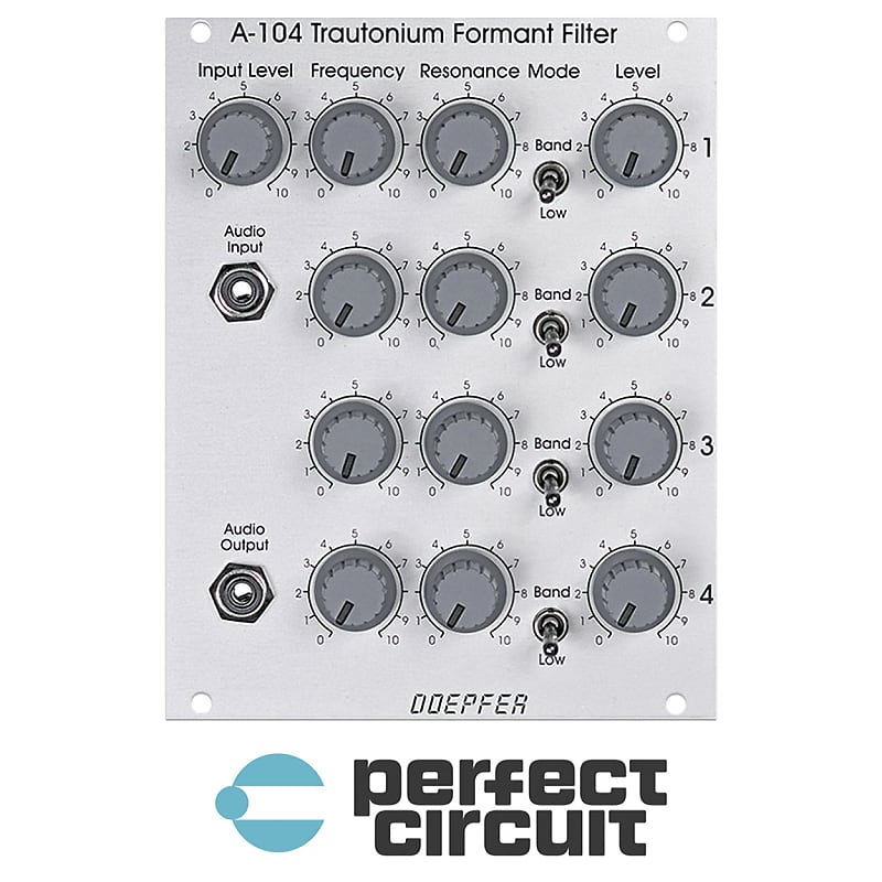 Doepfer A-104 Trautonium Formant Filter [DEMO] | Reverb
