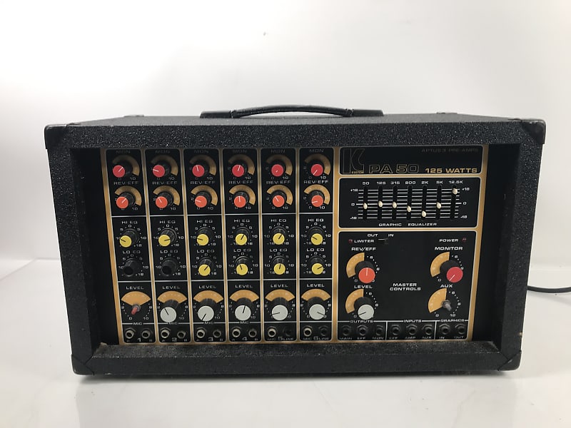 Vintage Kustom PA 50 Mixer Board Aptus 3 | Reverb