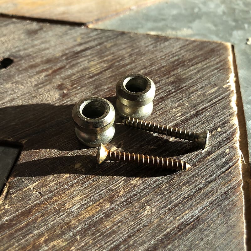 Real Life Relics Fender® Aged Nickel Am Series Strap Buttons | Reverb