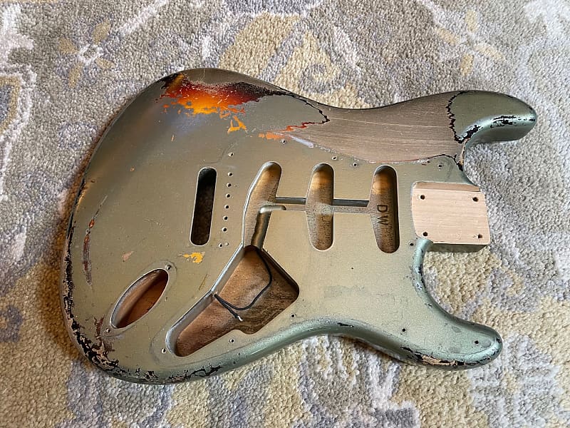 Fender Dale Wilson Masterbuilt Guitar Body - Faded Ice Blue | Reverb