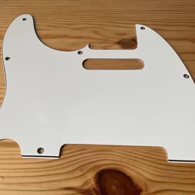 Left Handed Telecaster Pickguard - White | Reverb