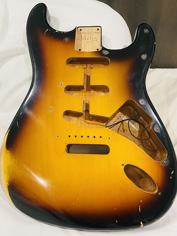 Fender Masterbuilt John Cruz Strat body 2018 Sunburst | Reverb