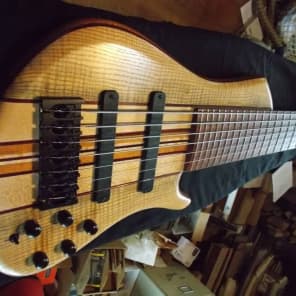 Kudela Custom 7 String Bass Guitar Singlecut Natural | Reverb
