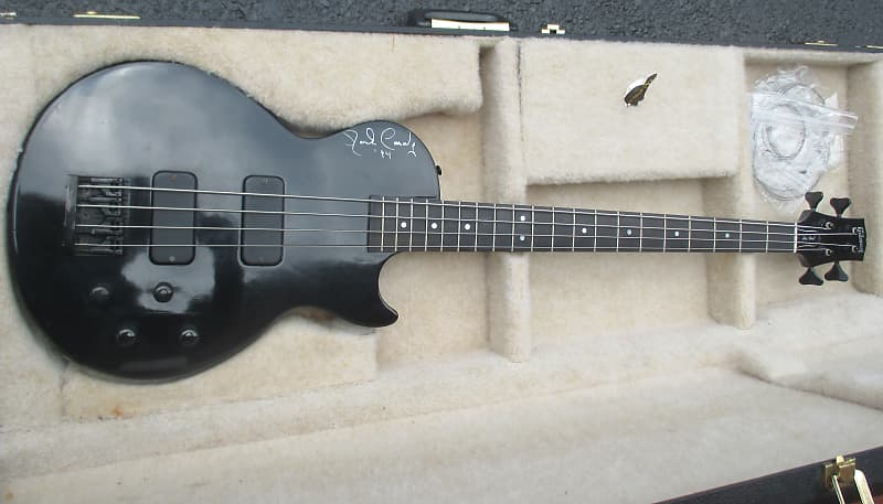 Orig 1994 Gibson LPB-1 Les-Paul Bass Guitar Blackout Black - | Reverb