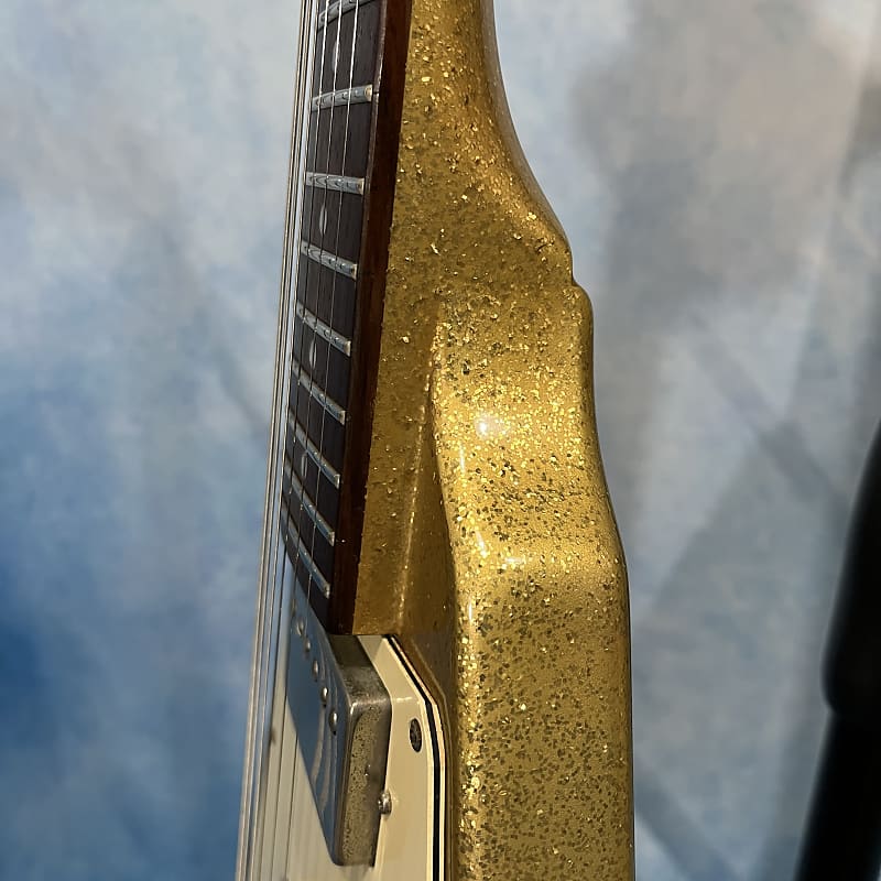 Burny LV 115KK LArc en Ciel ken Signature Gold Flying V Made Burny LV 115KK LArc en Ciel ken Signature Gold Flying V Made
