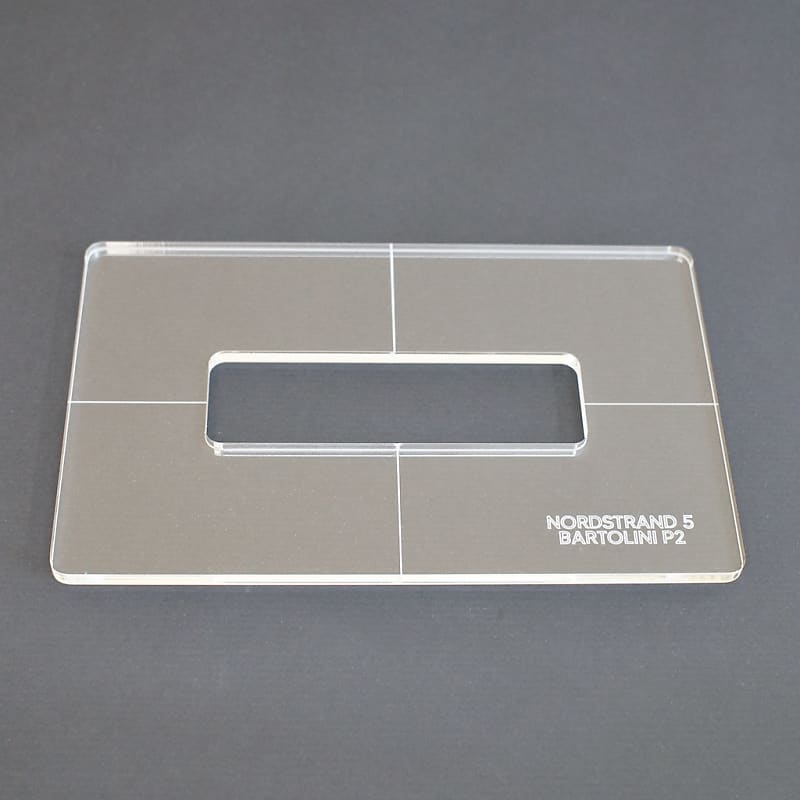 Bass Pickup Routing Template - 5 String Soapbar (P2, | Reverb