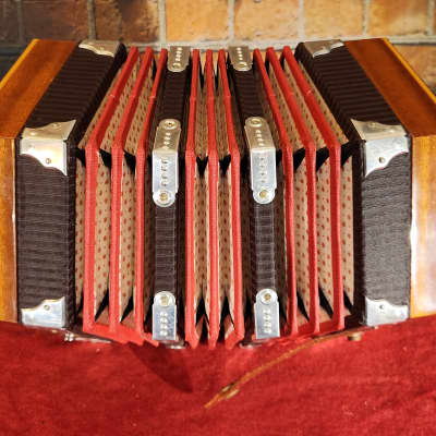 Vintage 1970s Made in Italy Regoletta Anglo Wood Concertina - | Reverb