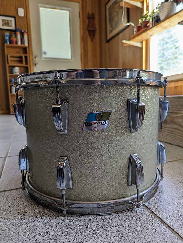 Ludwig Rack Tom 1970's-1980's - Silver Sparkle | Reverb