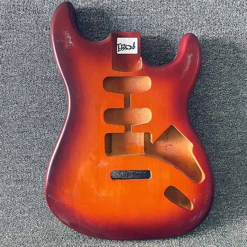 Cherry Burst HSS Stratocaster Strat Style Guitar Body | Reverb