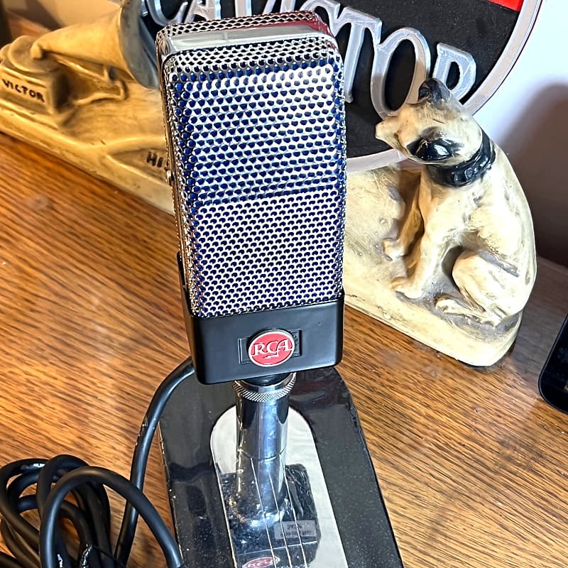 Vintage style RCA 74B CLONE Ribbon Microphone, w/desk stand & | Reverb