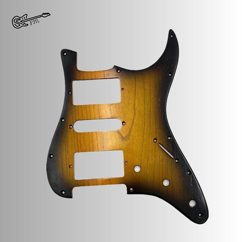 Maple Wood 5 Custom Wooden Strat Style Pickguard HSH | Reverb UK