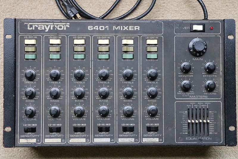 Traynor 6401 Vintage Anolog 6 Channel Mixer 6401 | Reverb