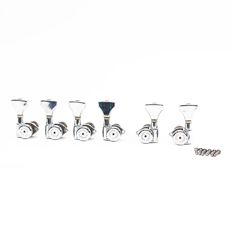 Hipshot 4+2 Locking Tuning Machines w/ Chrome Finish, Open | Reverb